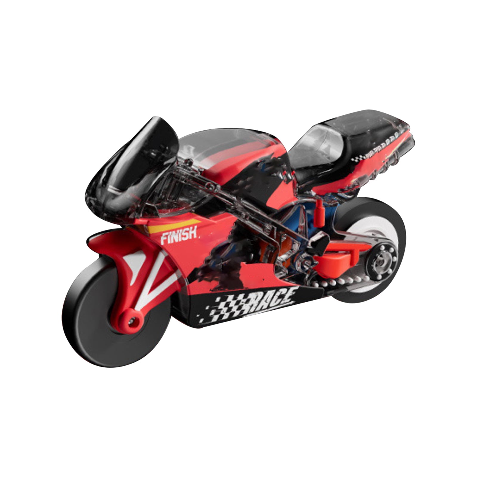Friction Powered Flint Motorcycle Toy, Inertia Motion Motorbike Vehicle ...