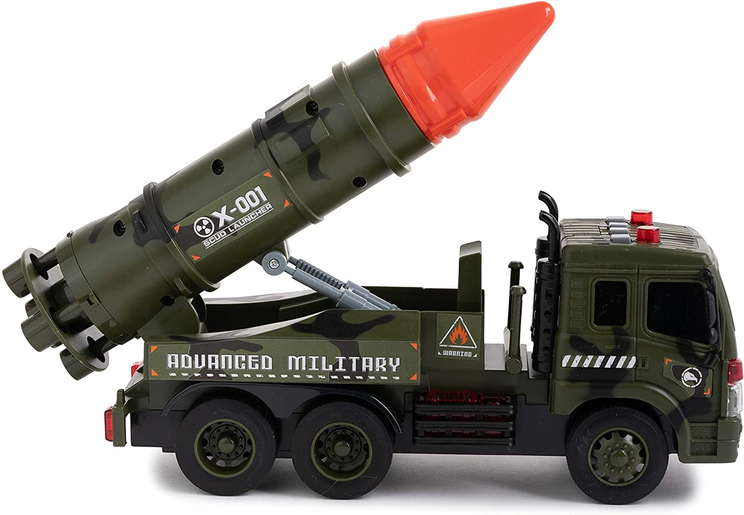 Friction Powered Military Moveable Missle Launcher Truck With Lights ...
