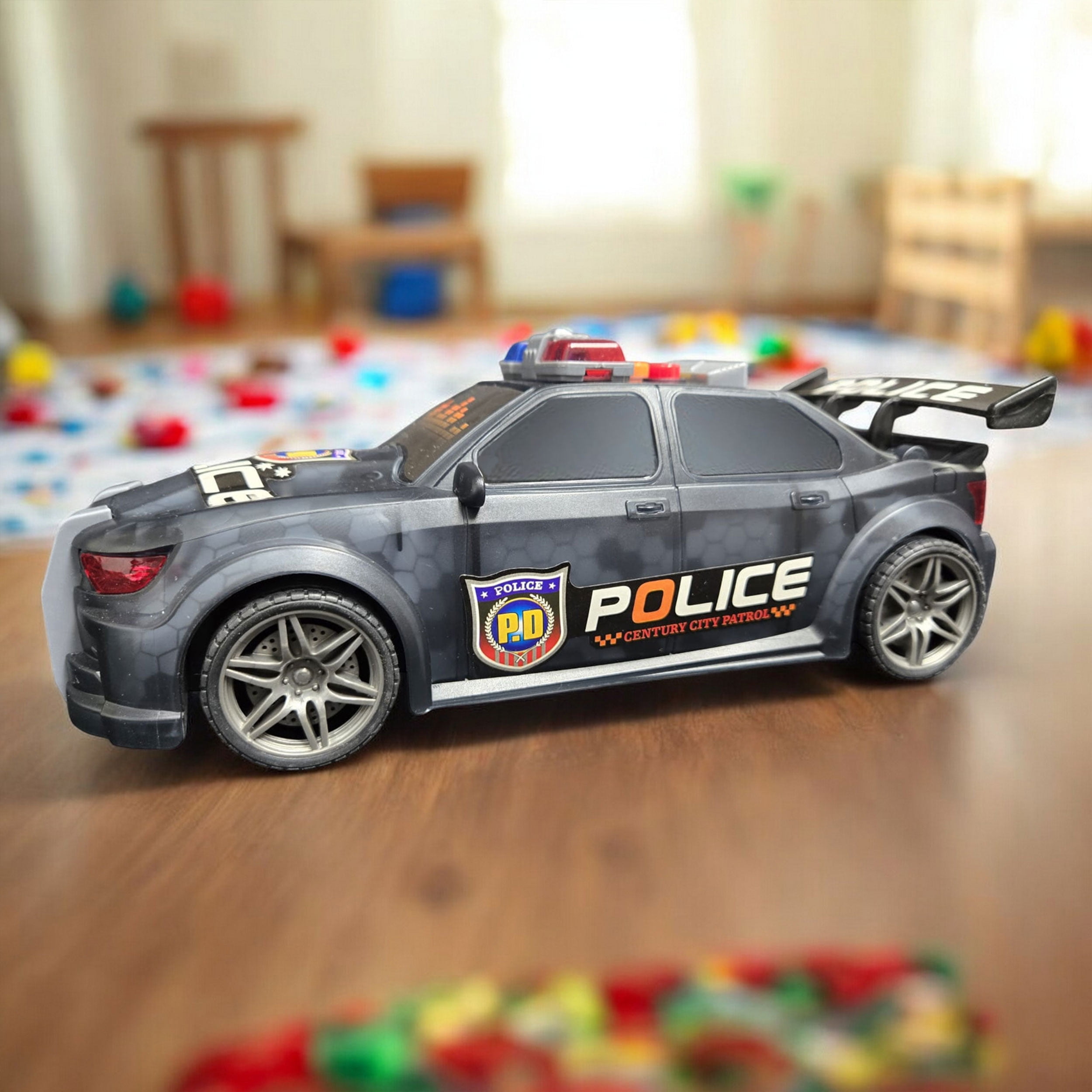 BPC Friction Powered Police Car Toy for Kids with Lights & Sounds ...