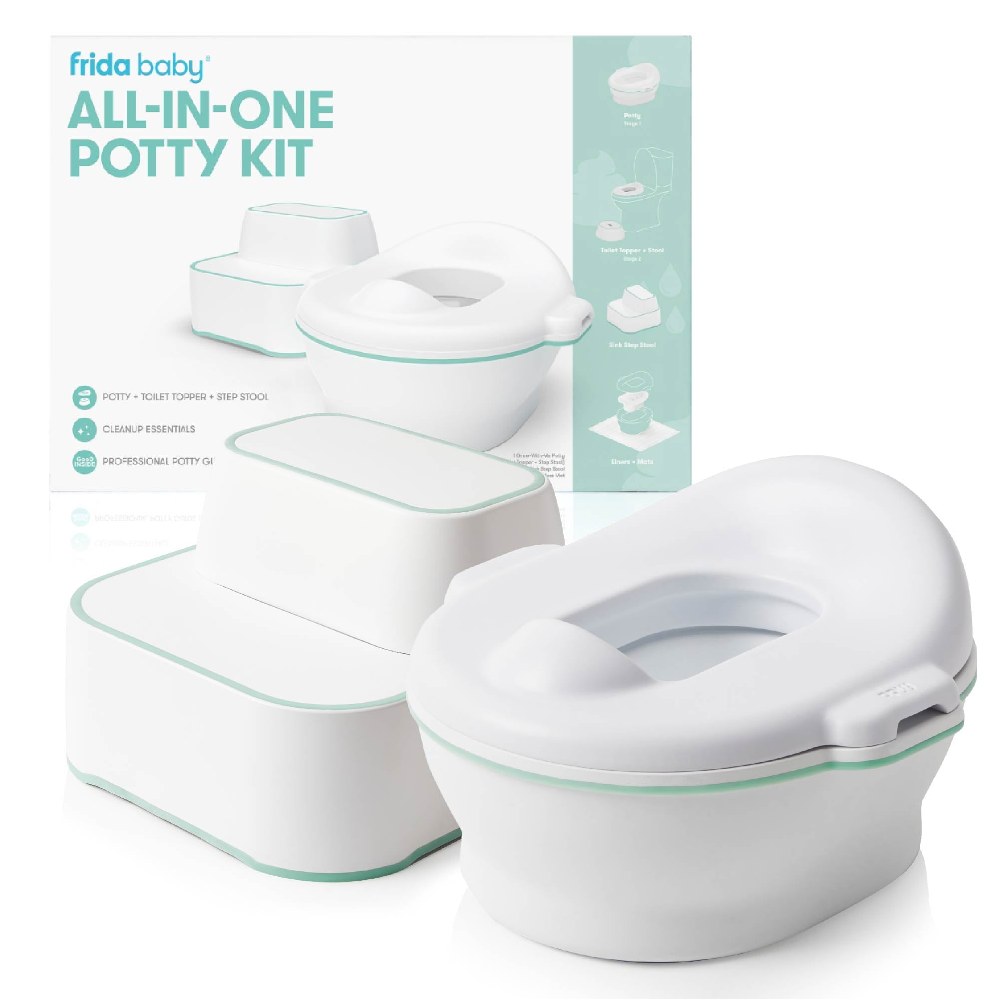 Frida Baby All in One Potty Kit Including Grow with Me Potty Training ...