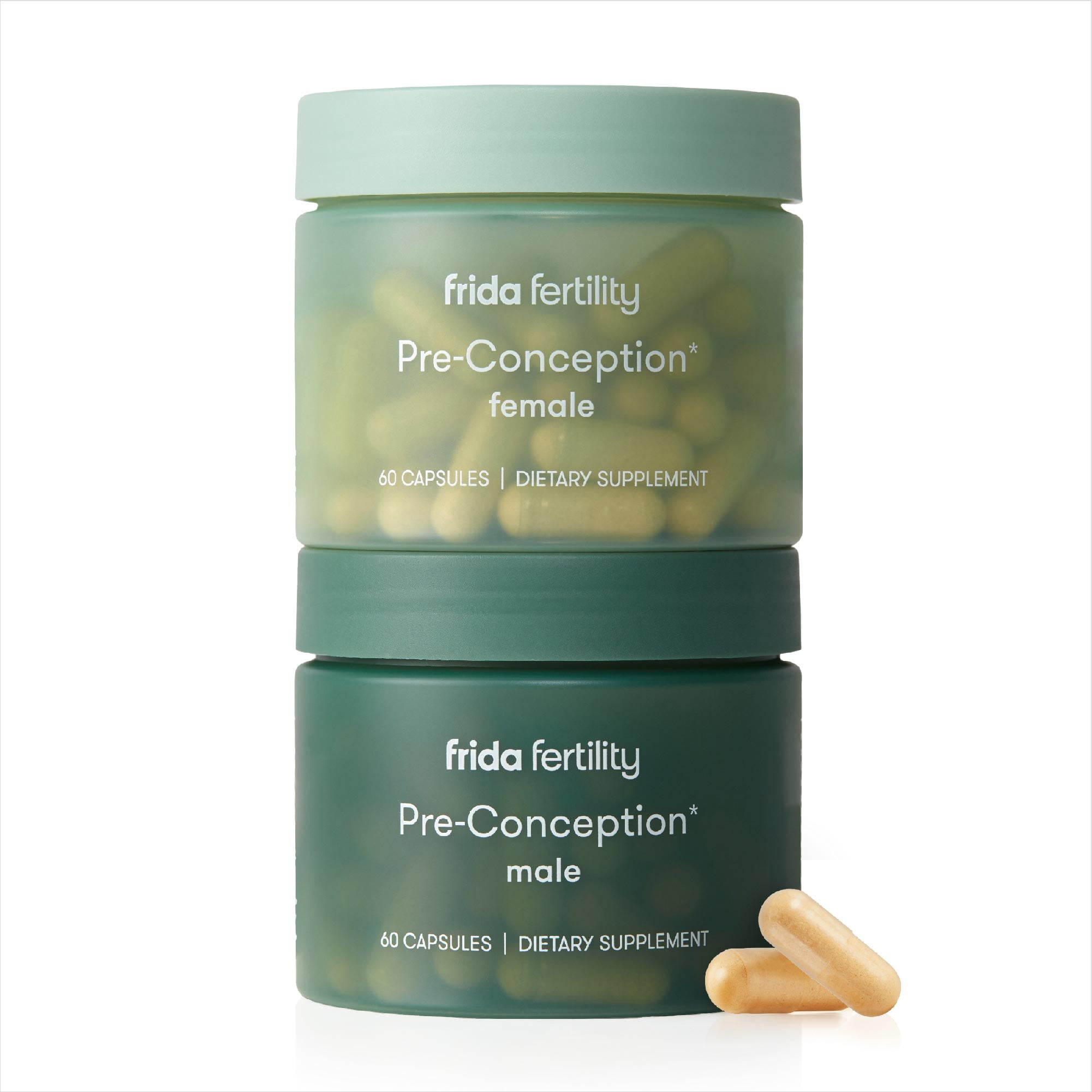Frida Fertility Pre-Conception Supplement Set - 60 capsules, 30 day supply - Walmart.com