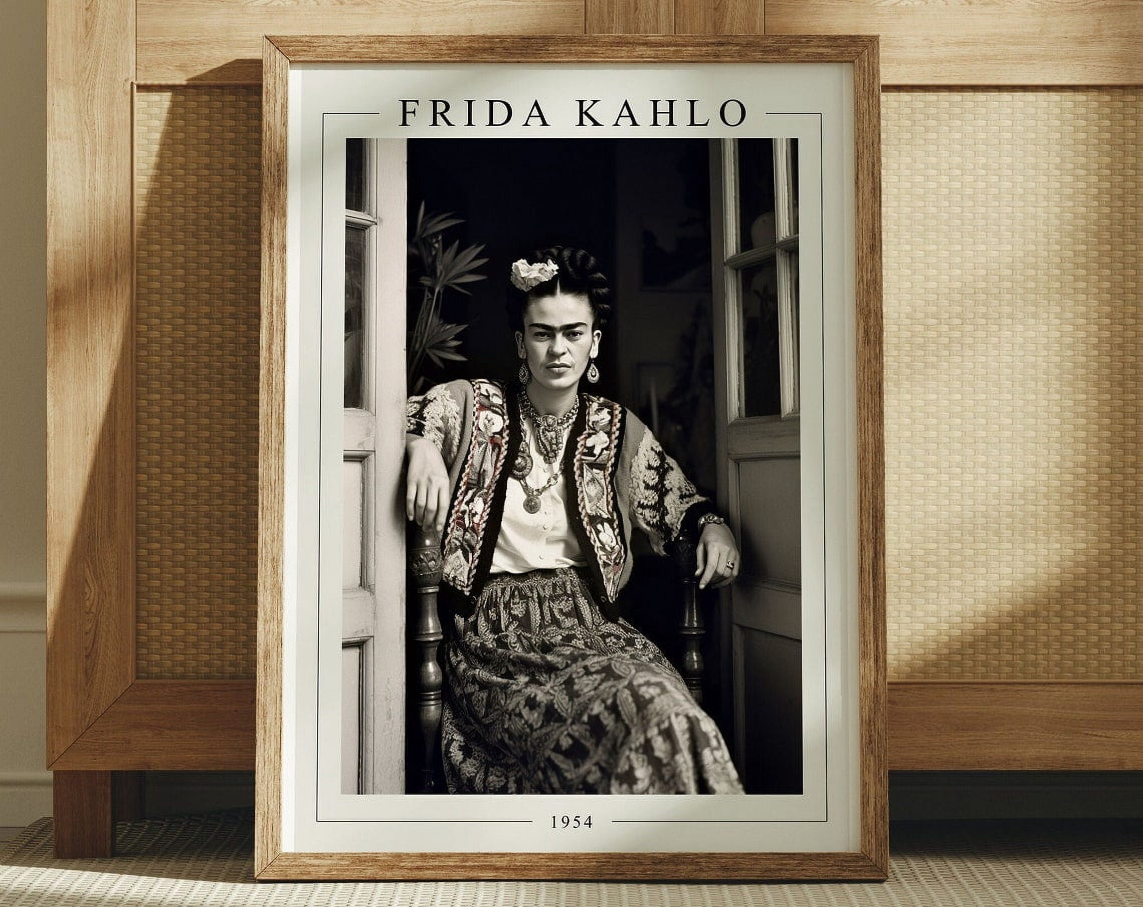 Frida Kahlo, Black And White Poster, Digital Prints, Frida Kahlo Poster ...
