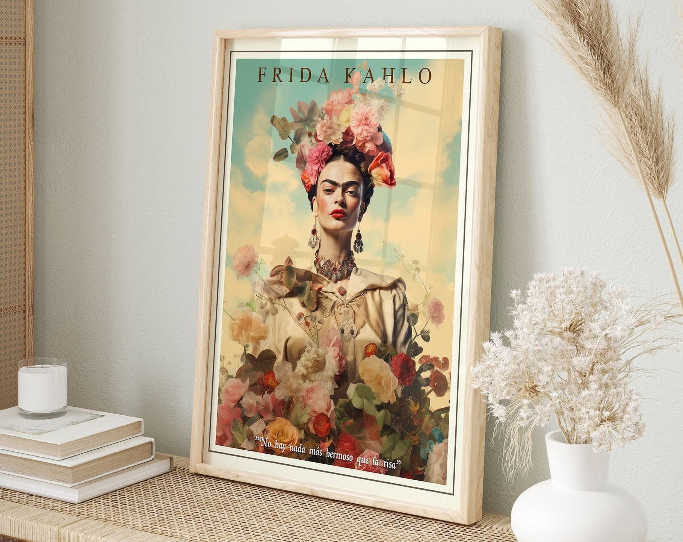 Frida Kahlo Botanical Wall Art, Feminist Art Print, Mexican Art, Teen ...