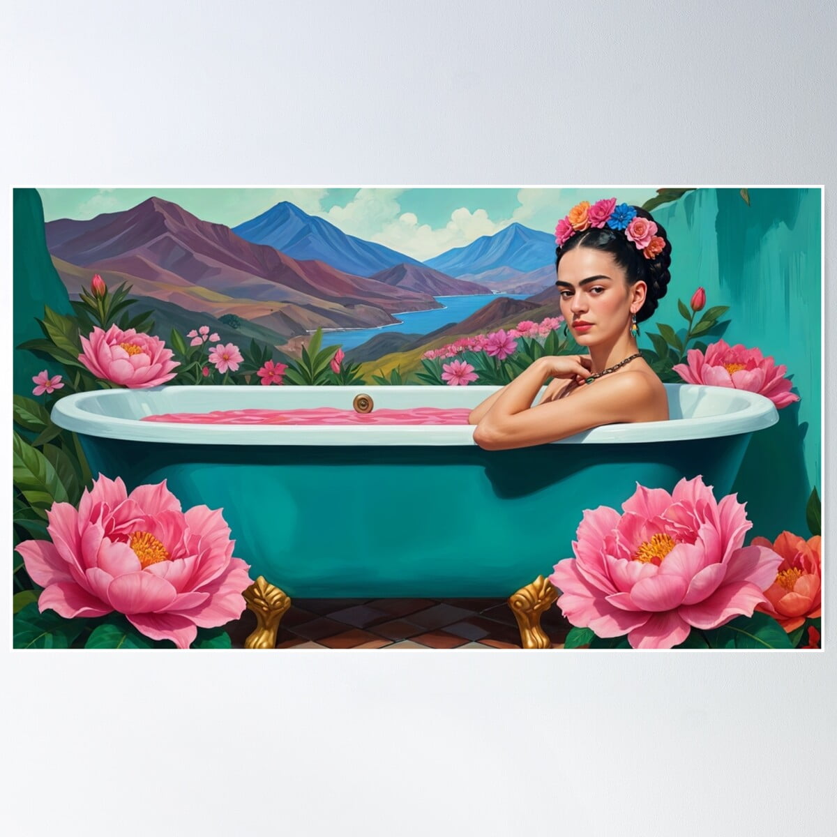 Frida Kahlo Flowers | Frida Kahlo Poster Wall Art, Modern Wall Decor ...
