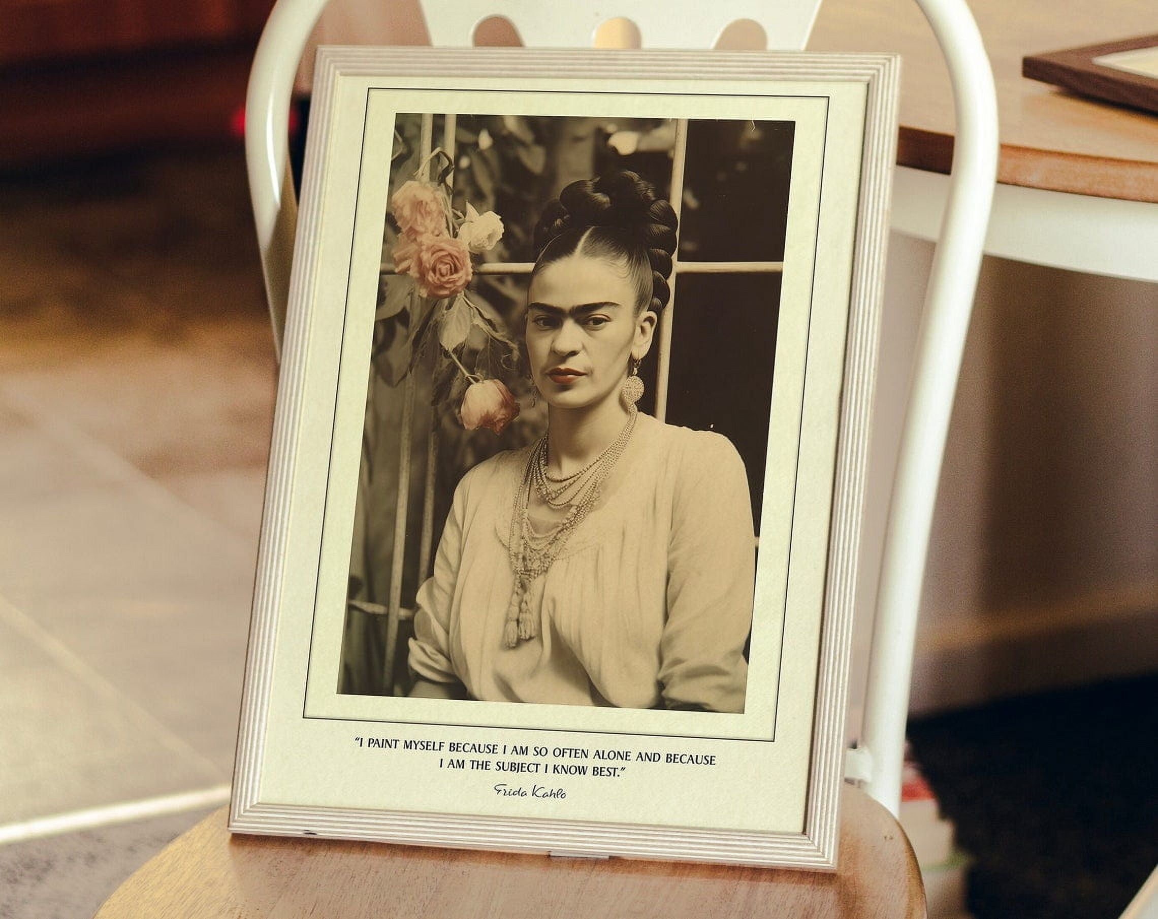 Frida Kahlo Inspirational Wall Art Print, Frida Kahlo Photo, Mexican ...