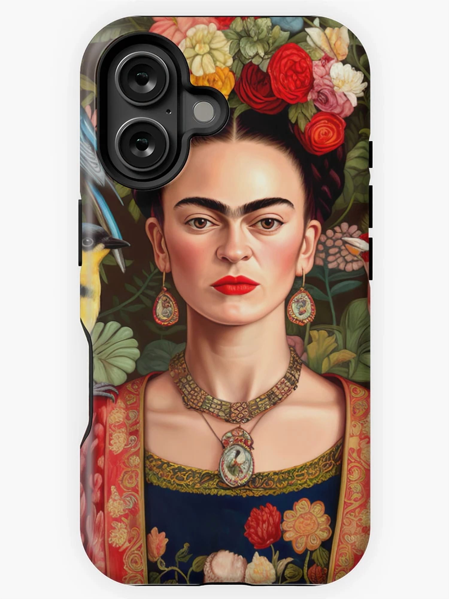 Frida Kahlo Portrait Mexican Artist Floral Flower Art A023 Protective ...