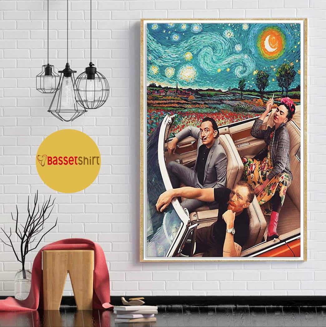Frida Kahlo Salvador Starry Night poster 16 x 24 Inch Poster - Walmart.com
