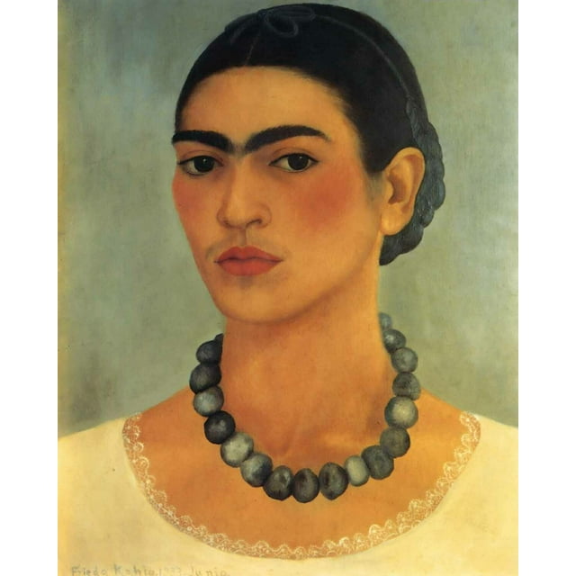 Frida Kahlo - Self Portrait 1933 - CANVAS OR PRINT WALL ART - Walmart.com