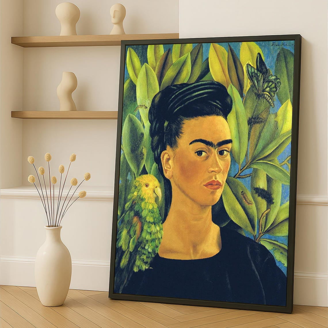 Frida Kahlo "Self-Portrait With Bonito" Canvas Painting (1941) - Iconic ...