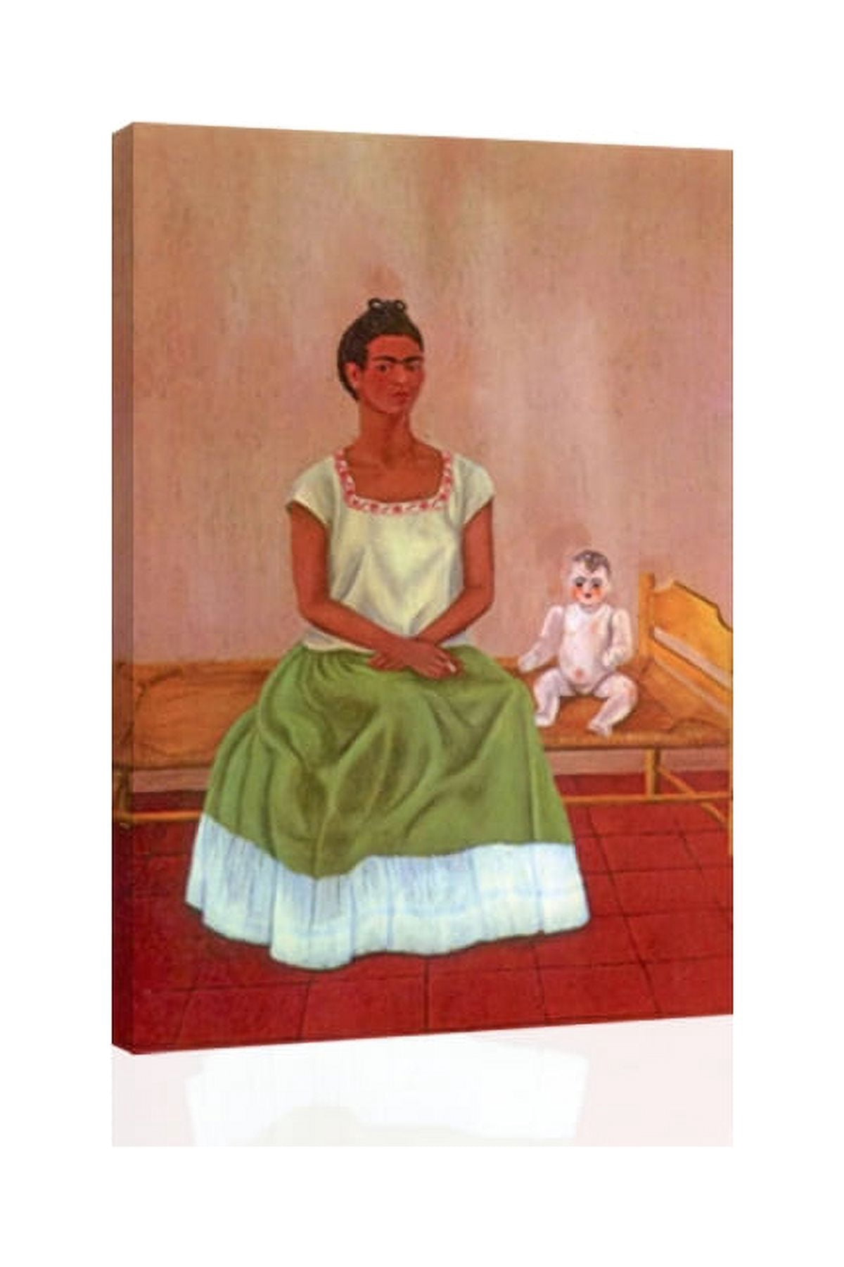 Frida Kahlo- Sitting On The Bed - Canvas OR Print Wall Art - Walmart.com