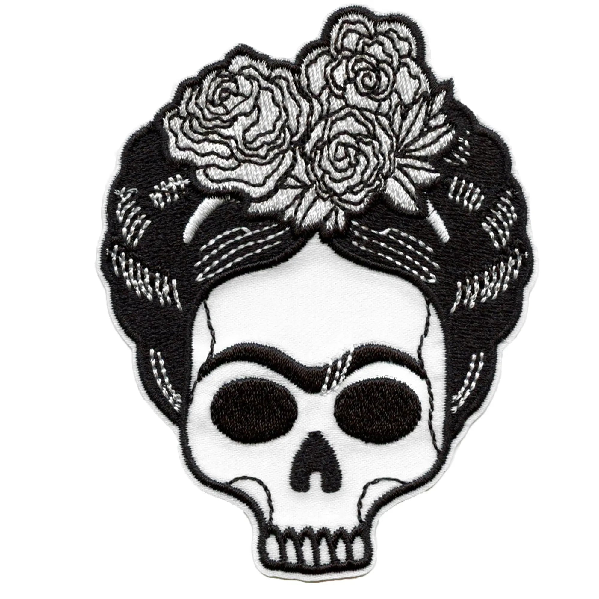 Frida Kahlo Skeleton Patch Dia De Los Muertos Embroidered Iron On ...
