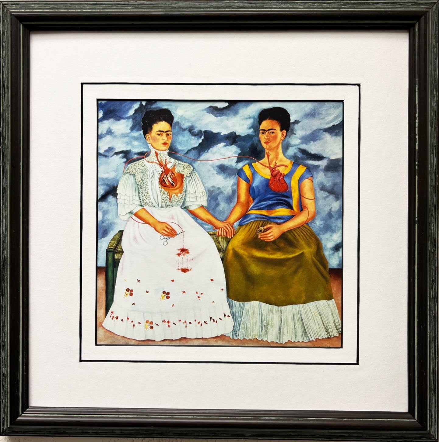 Frida Kahlo "The Two Fridas" (Small) NEW CUSTOM FRAMED Art Generic ...