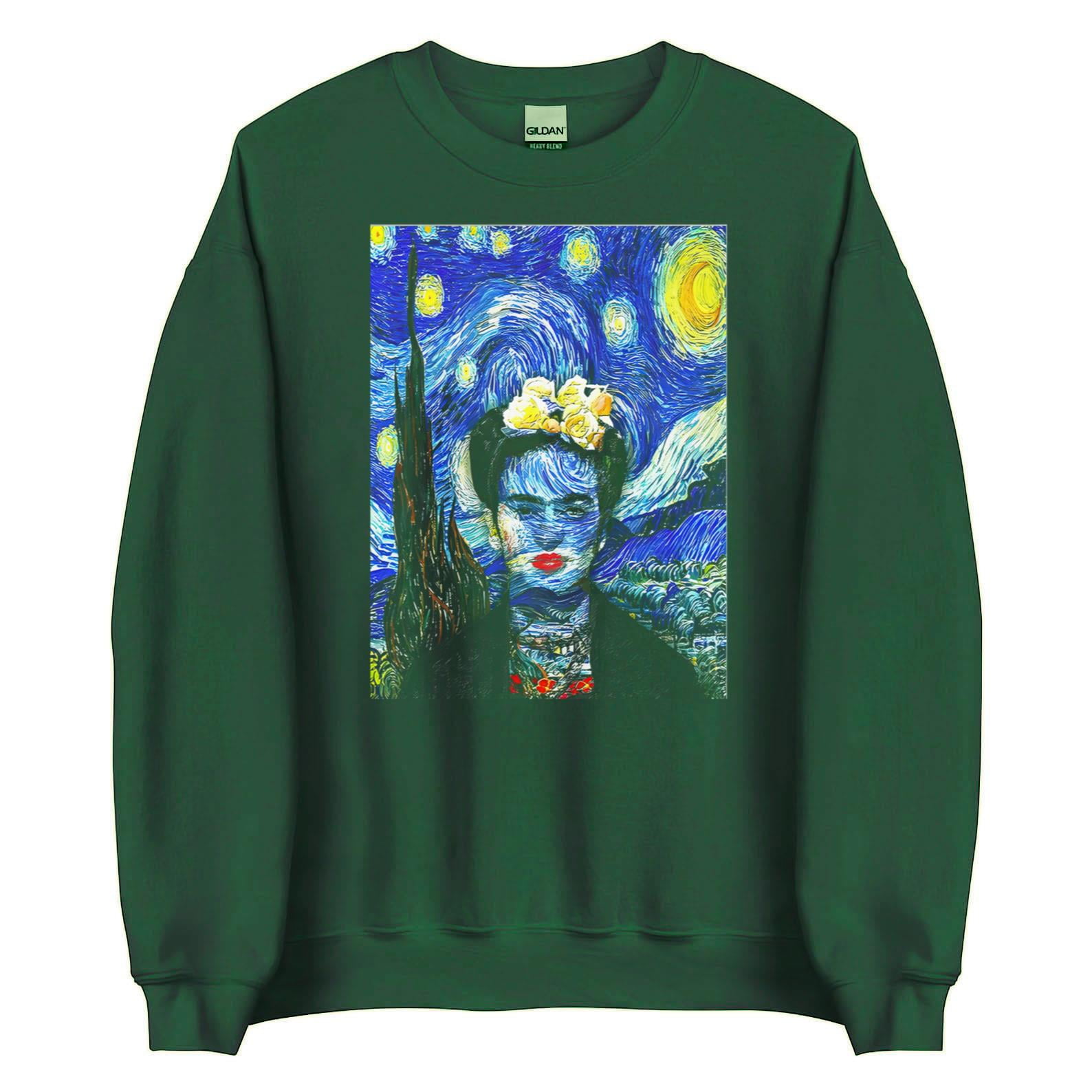 Frida Kahlo Vincent Van Gogh T-Shirt, Frida Kahlo Shirt, Van Gogh Shirt, Funny Frida Kahlo Shirt ...