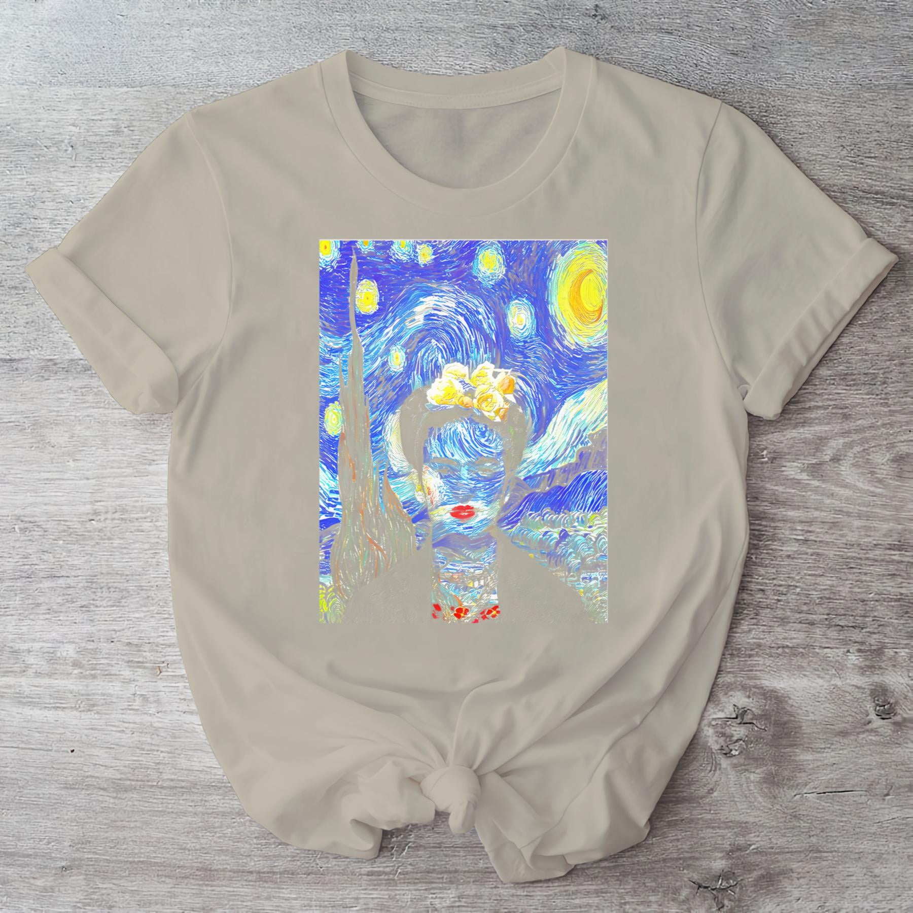 Frida Kahlo Vincent Van Gogh T-Shirt, Frida Kahlo Shirt, Van Gogh Shirt ...