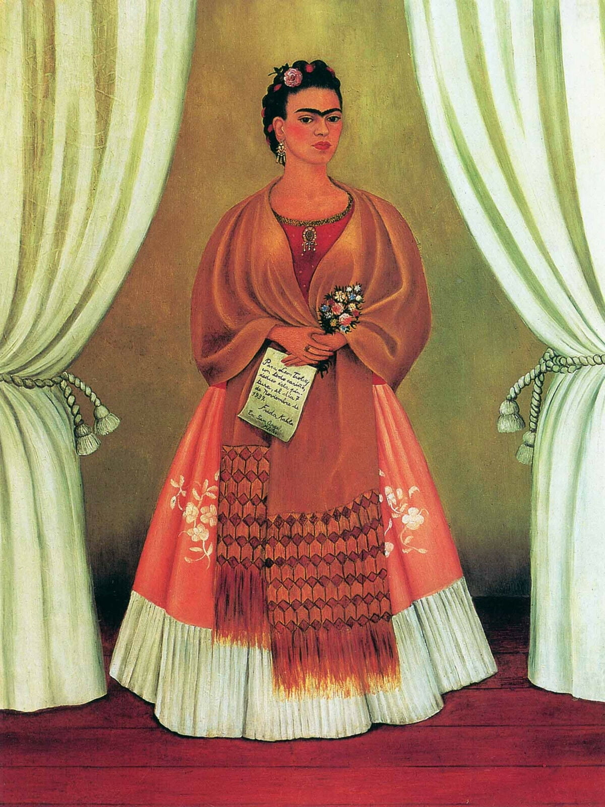 Frida Khalo Self Portrait Ii - Canvas OR Print Wall Art - Walmart.com