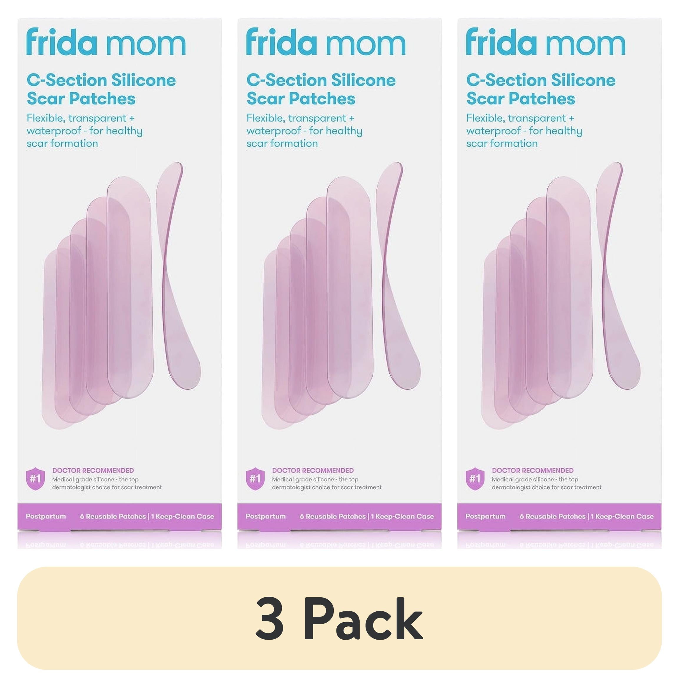 (3 pack) Frida Mom C-Section Silicone Scar Patches, Reusable Medical Grade Scar Treatment, Scar ...