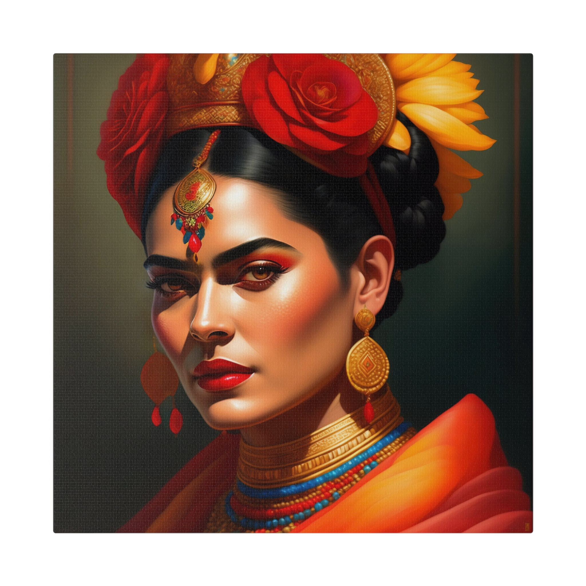 Frida Reimagined Sixteen Canvas Wall Art - Pop Art by Stephen Chambers ...