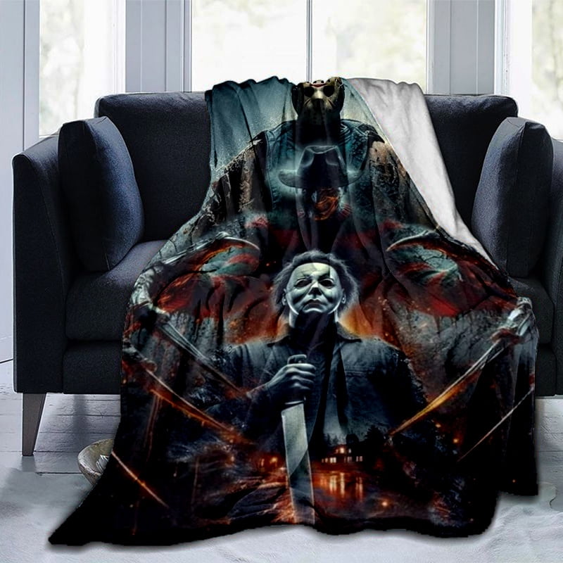 Friday the 13th Halloween Throw Blanket Soft Flannel All Season Cozy ...