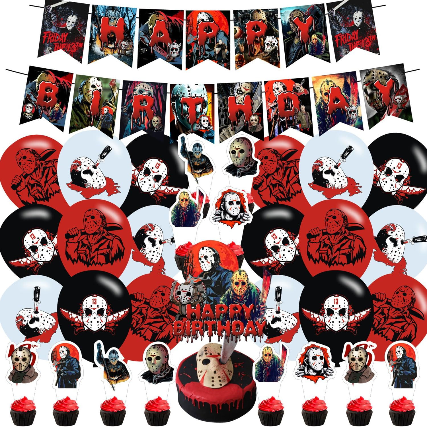 Friday the 13th birthday party supplies,Have AFN1a Killer including ...