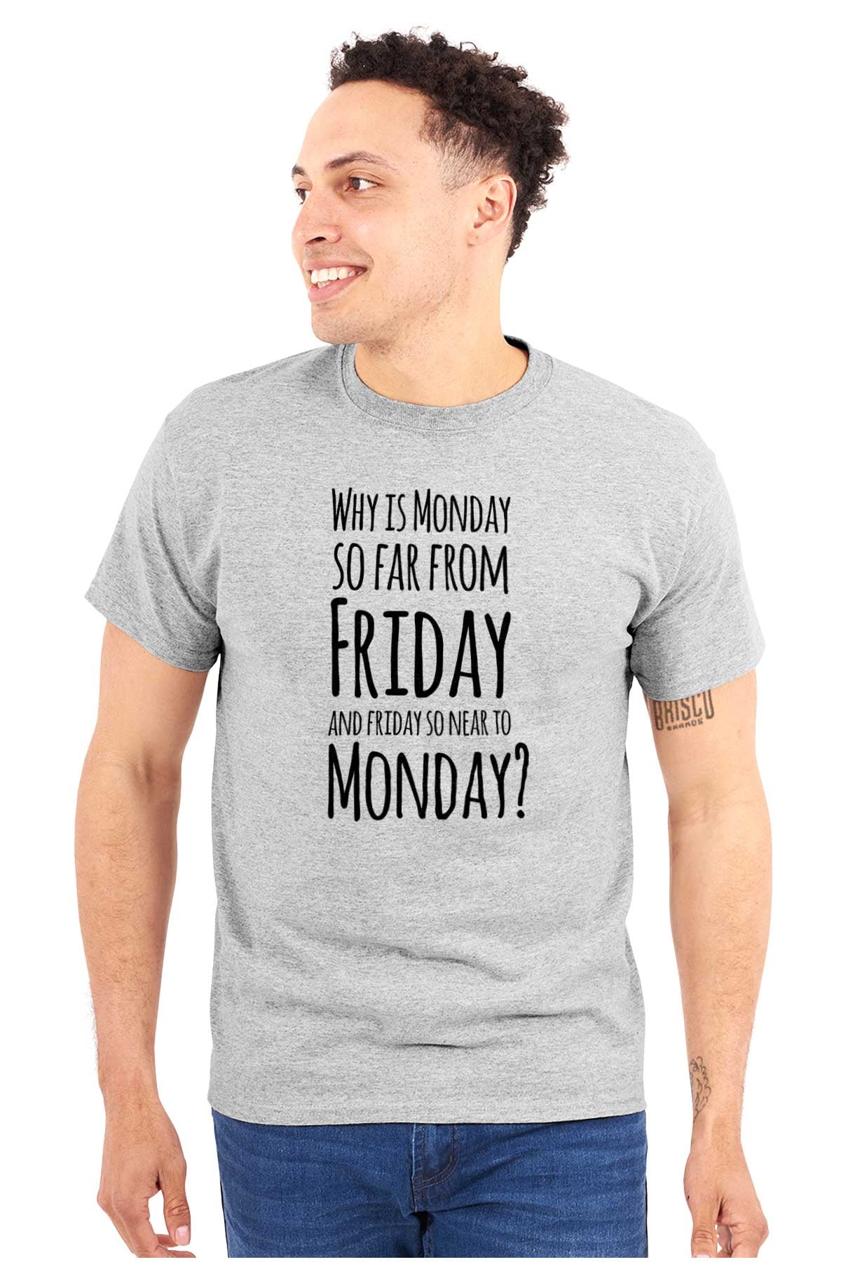 Friday Close Monday Weekend Vibes Men's Graphic T Shirt Tees Brisco ...