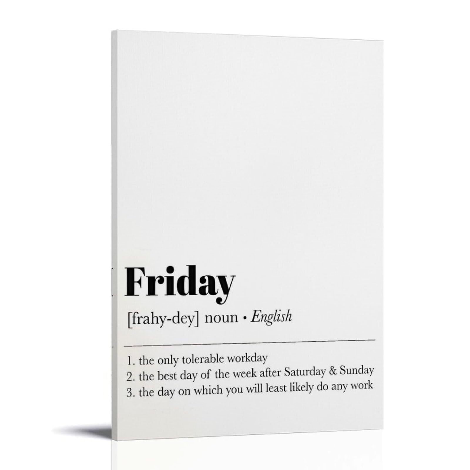 Friday Definition Print Confidence Boosting Decor Purposeful Living ...