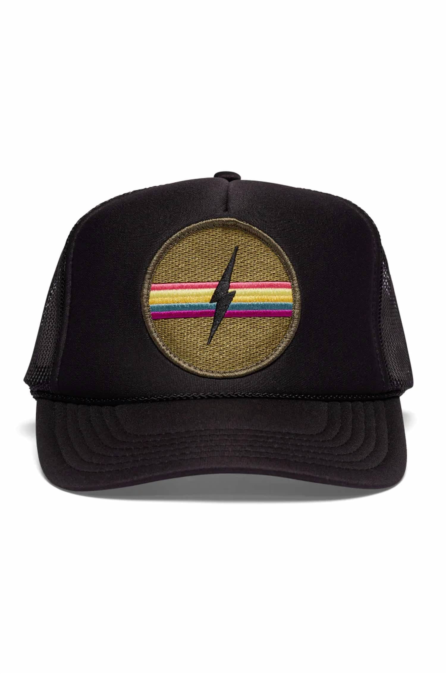 Friday Feelin' Electric Rainbow Hat Black - Walmart.com