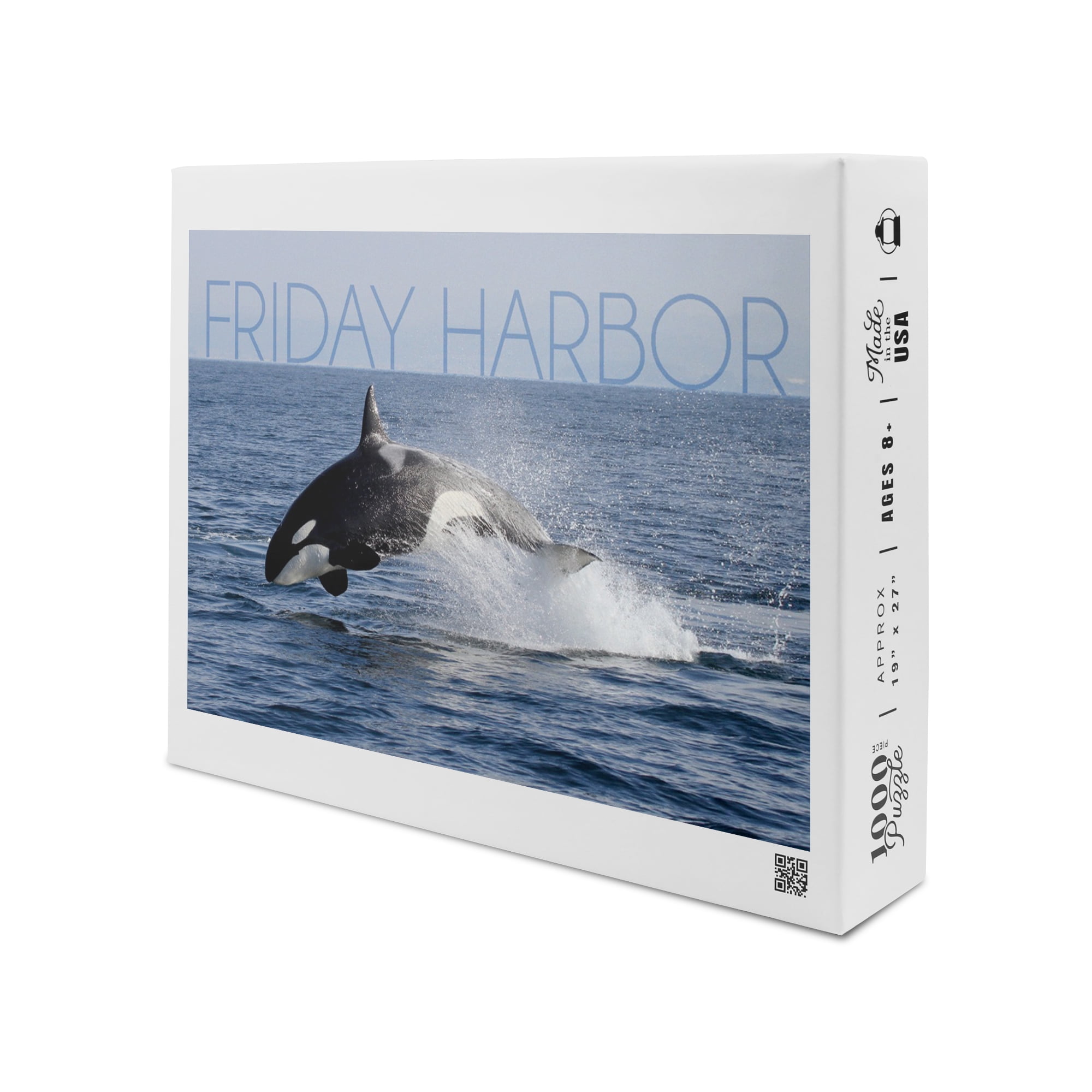 Friday Harbor, Washington, Orca Jumping (1000 Piece Puzzle, Size 19x27 ...