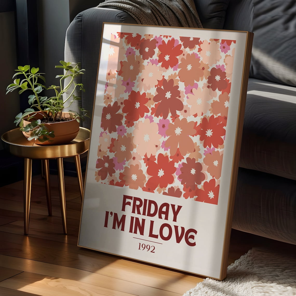 Friday I'M In Love Wall Print, 90S Music Decor, 70S Retro Print, Band ...