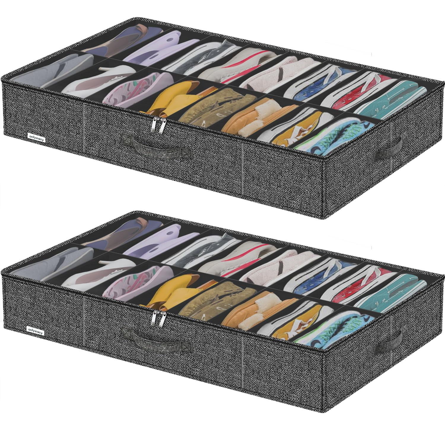 Friday Monkey Large Sturdy Thicken Shoe Storage Box, Shoe Organizer for ...