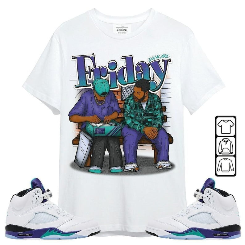 Friday Movie 90s TV Retro Grape 5s Shirt, Matching Sneaker Tee, Jordan ...