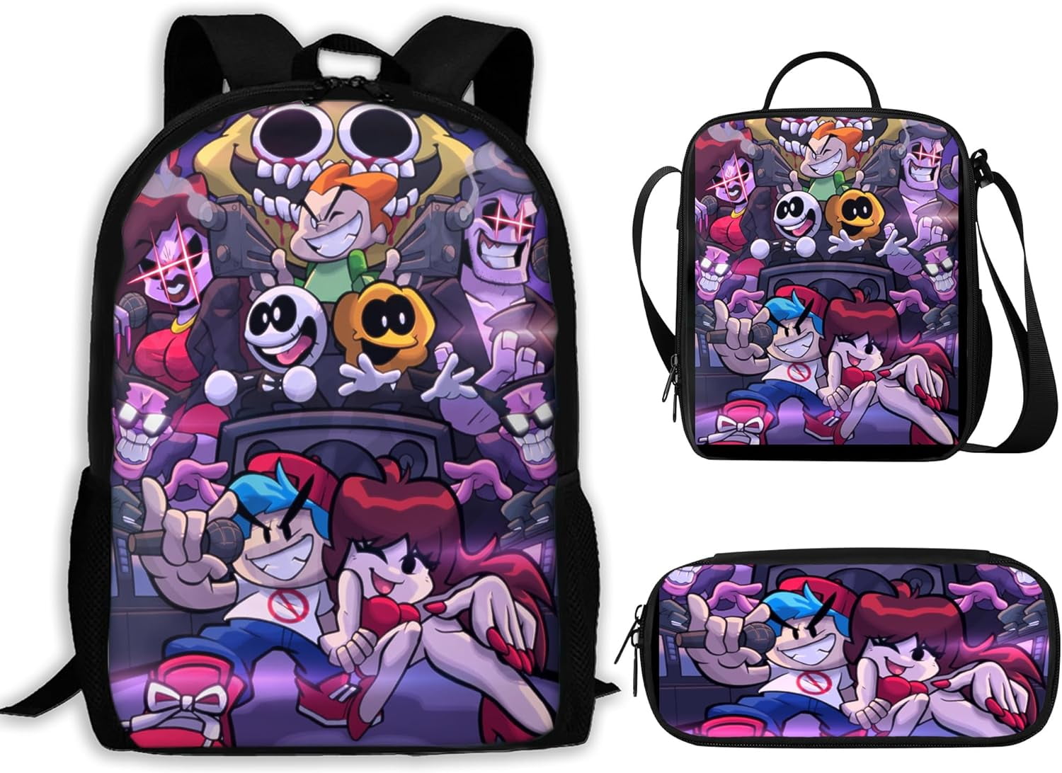 Friday Night Funkin' 16" Backpack All Over Print Q44 - Walmart.com