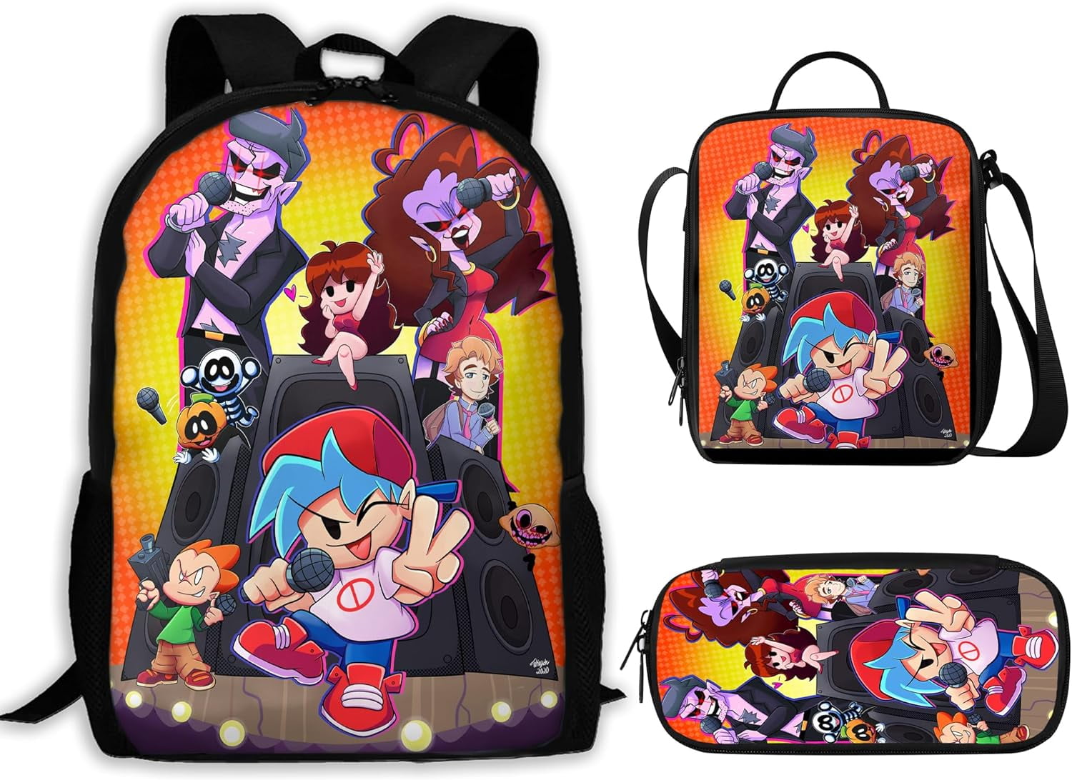 Friday Night Funkin' 16" Backpack DGK - Walmart.com