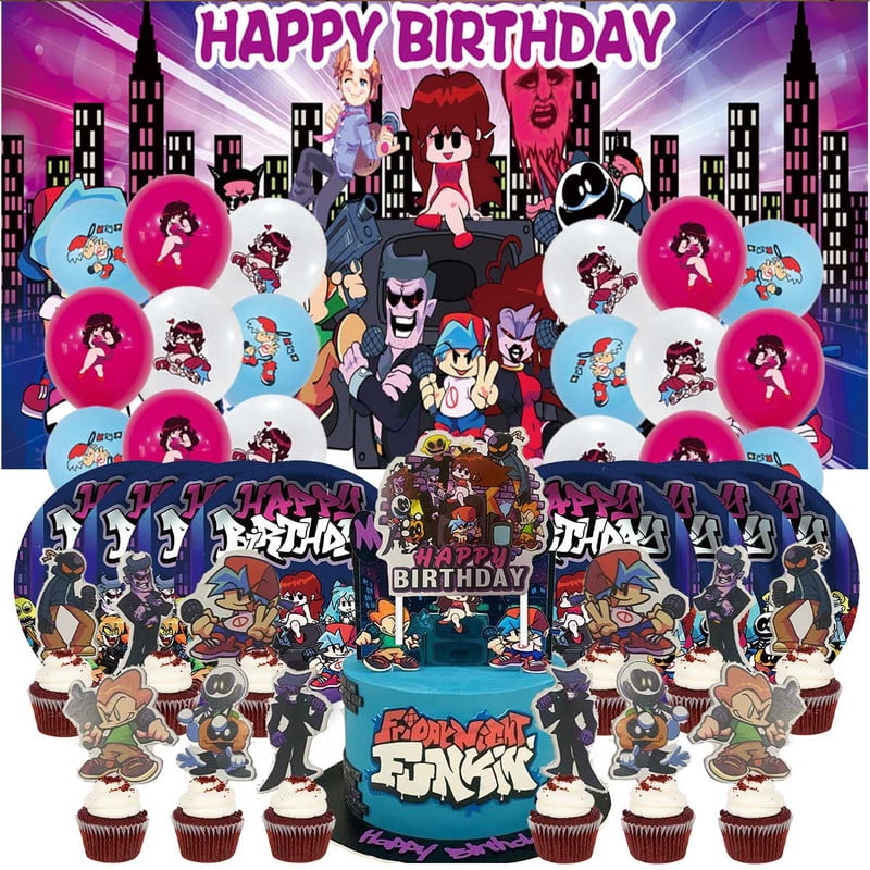 Friday Night Funkin Birthday Party Supplies Balloons Plates Decoration ...
