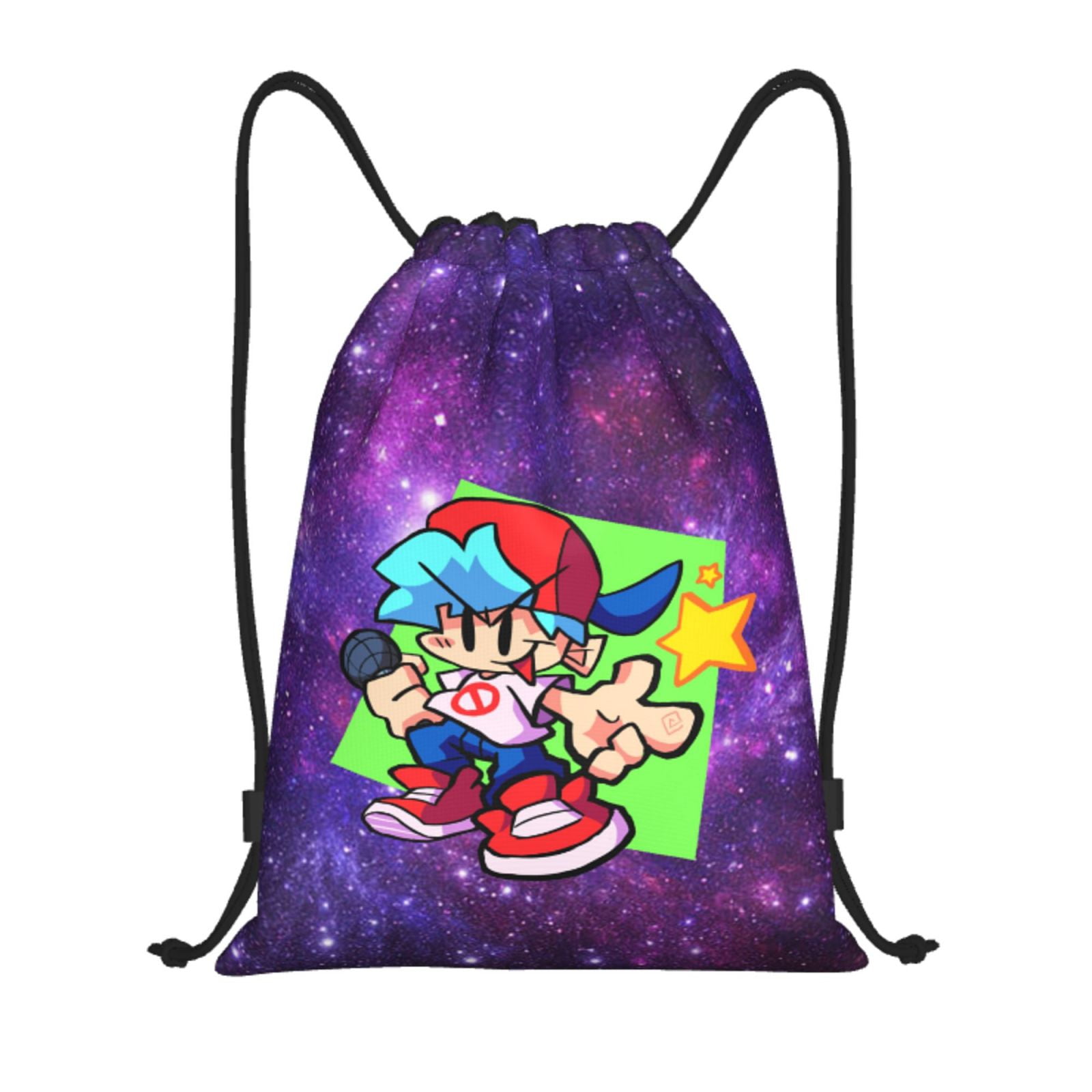 Friday Night Funkin Drawstring Backpack For Adults Youth Unisex Gym Cinch Bags String Sackpack ...