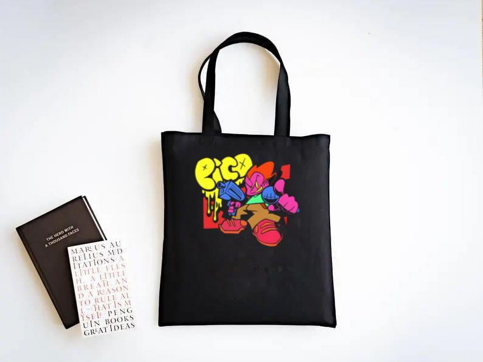 Friday Night Funkin FNF Pico Video Game Rhythm Music Indie Tote Bag ...