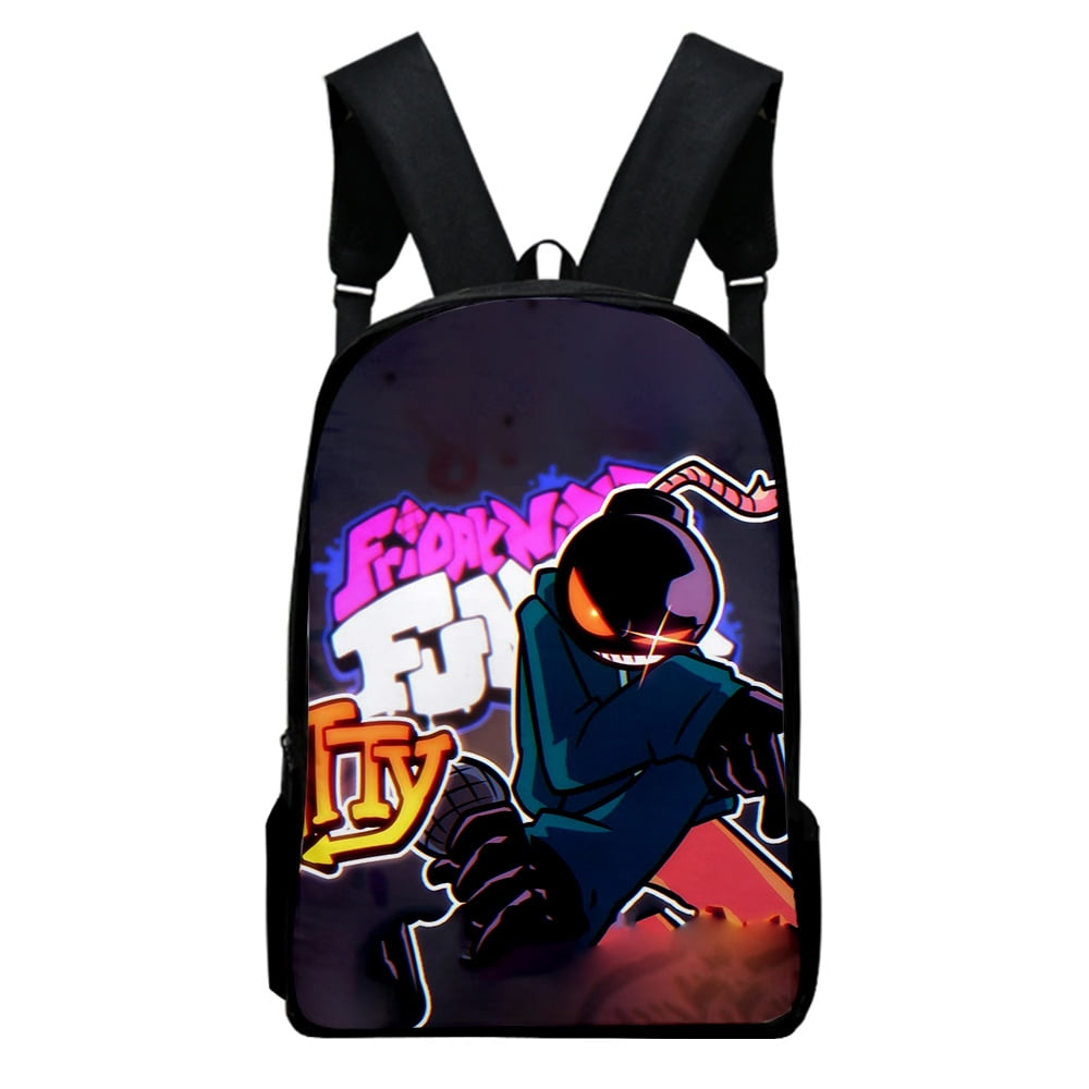 Friday Night Funkin Merch Oxford Cloth Shoulder Backpack Multi Zipper ...