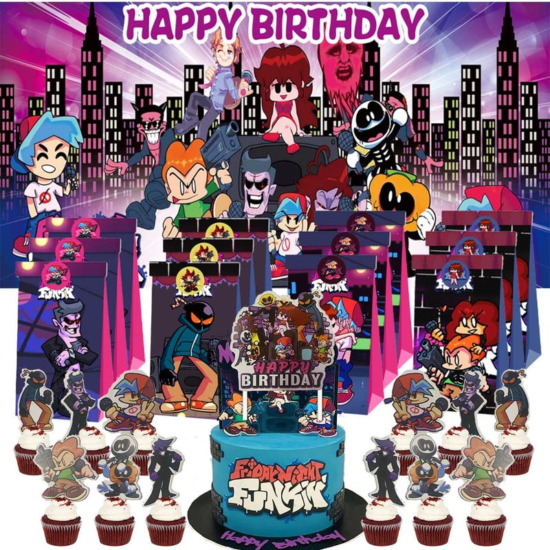 Friday Night Funkin Party Favor Bags Goodie Treat Candy Supplies ...