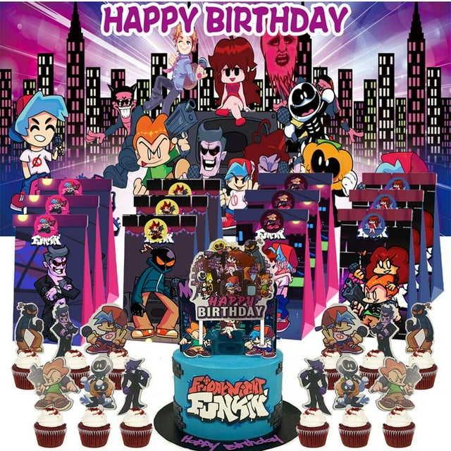 Friday Night Funkin Party Favor Bags Goodie Treat Candy Supplies ...