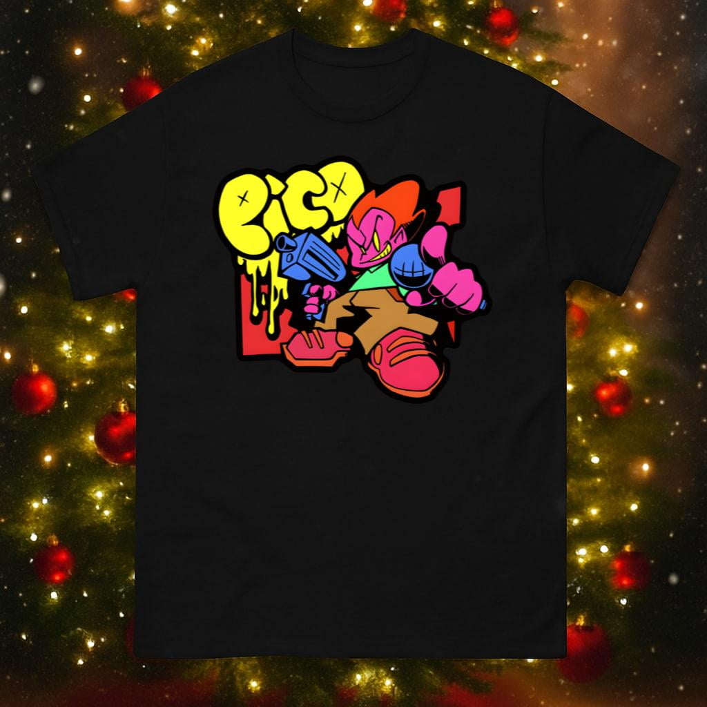 Friday Night Funkin Pico Retro Gamer Style Graphic Unisex T-Shirt, up ...
