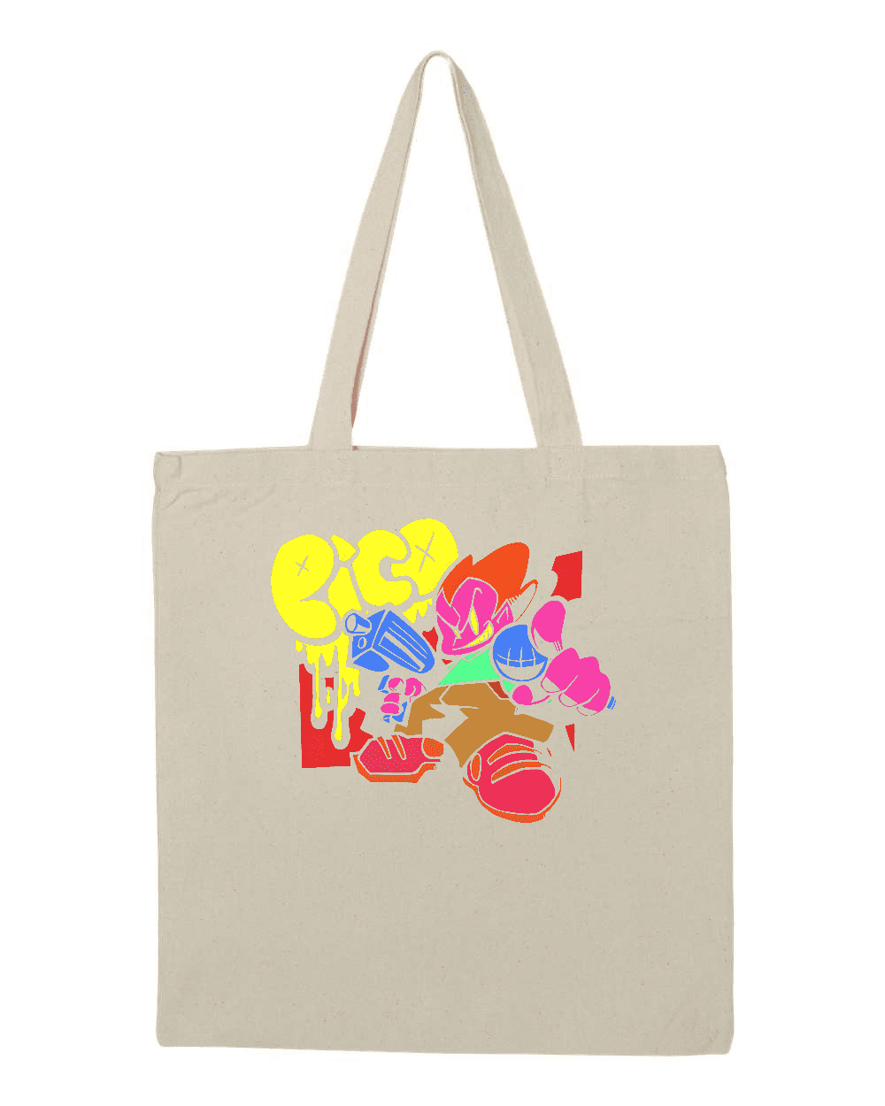 Friday Night Funkin Pico Video Game Fan Art Character Rhythm Game Tote ...