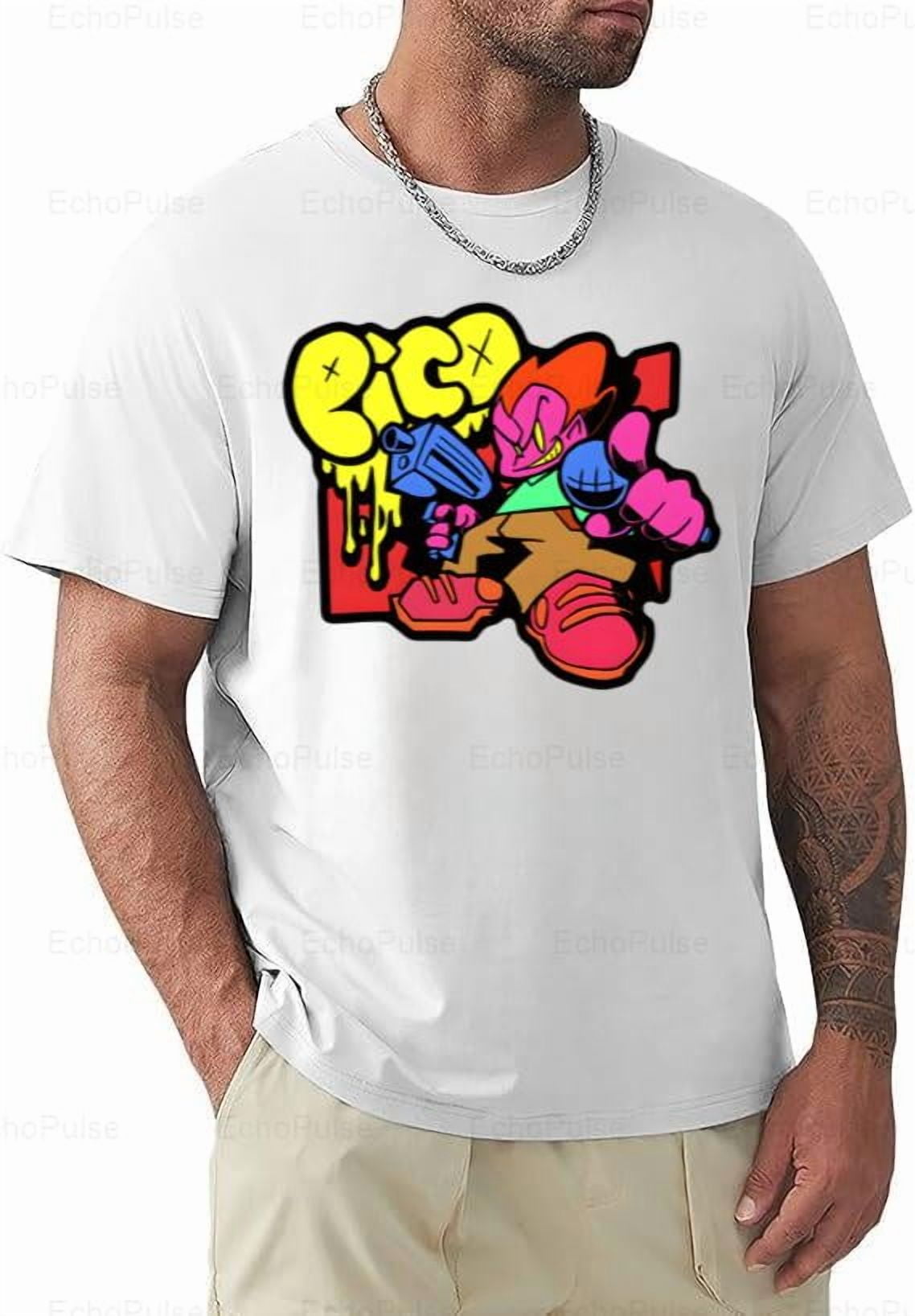 Friday Night Funkin Pico Video Game Fan Art Rapper Gift For Kids Unisex ...