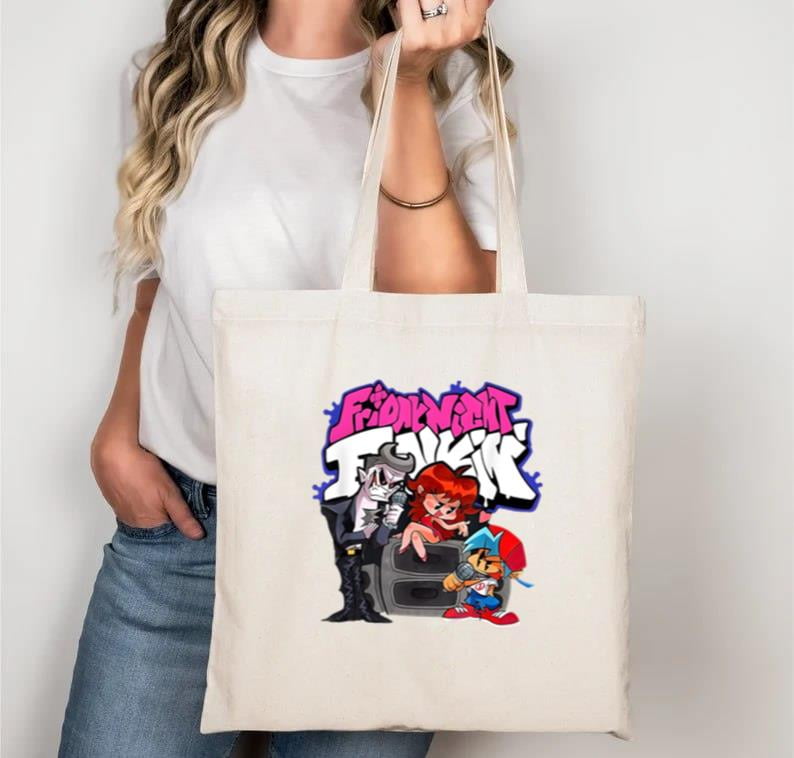 Friday Night Funkin Singing Battle Retro Gamer Vibe Tote Bags, for men ...