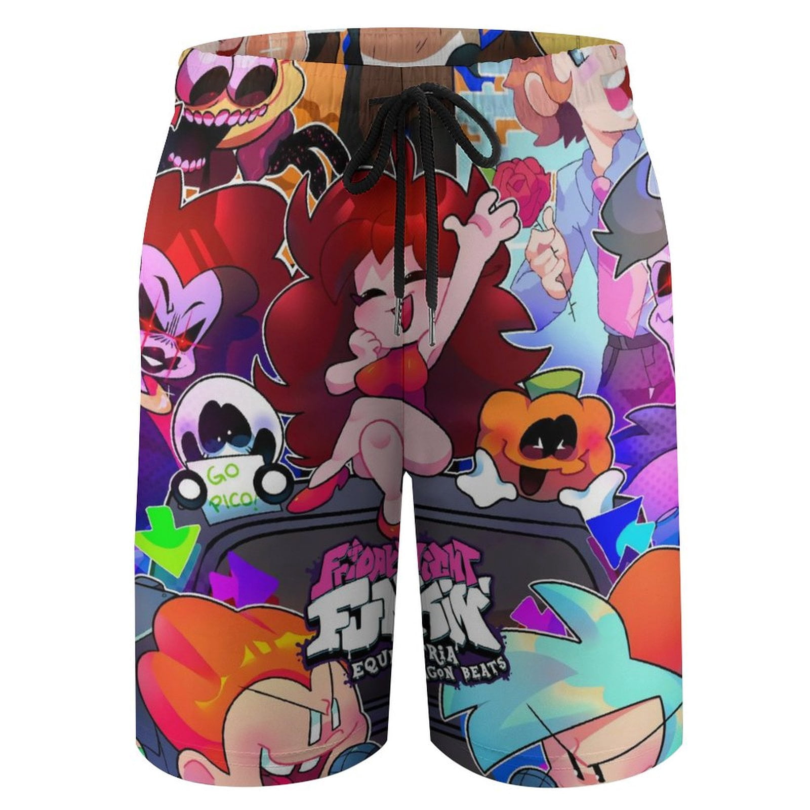 Friday Night Funkin Swim Trunk for Boys Girls, Quick Dry Board Shorts ...