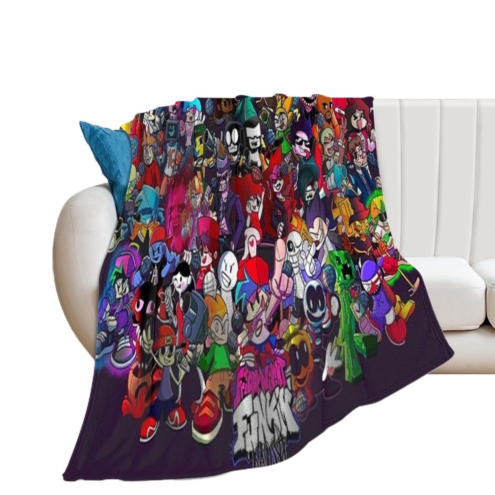 Friday-Night-Funkin Throw Blanket Flannel Fleece Ultra-Soft Throw Cozy ...
