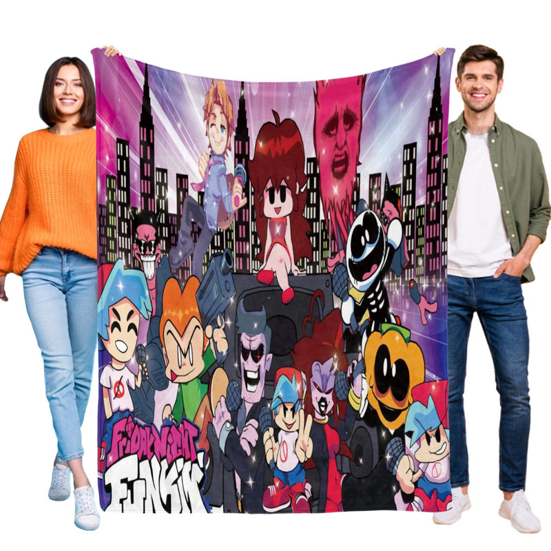 Friday Night Funkin Throw Blanket Gifts for Fans Lover Girls Boys Women ...