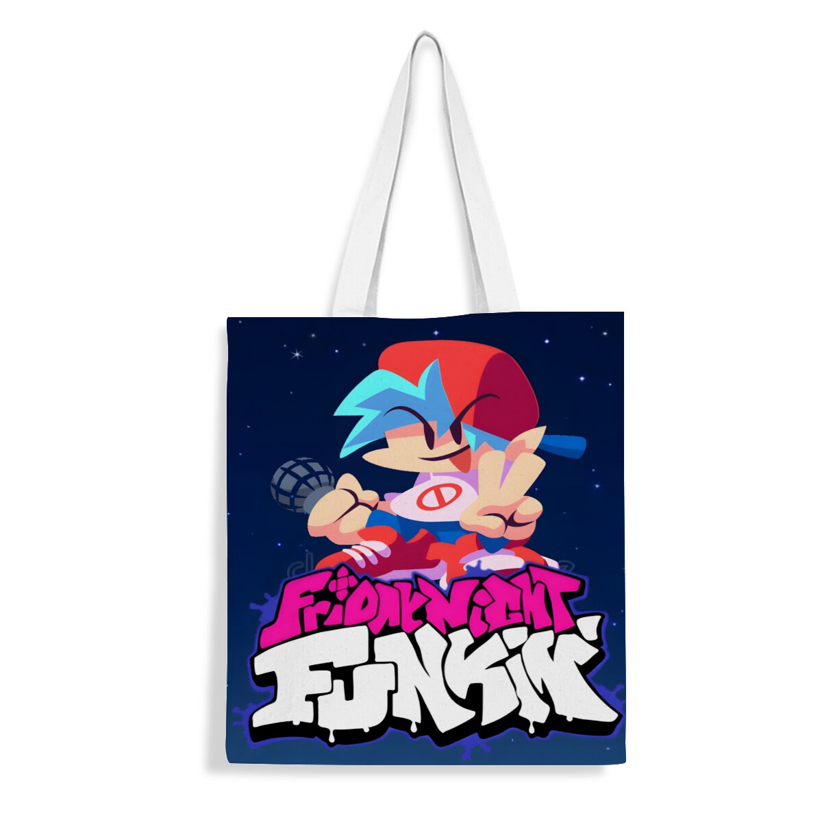 Friday Night Funkin canvas Tote Bag handbag: Adorable reusable shopping ...