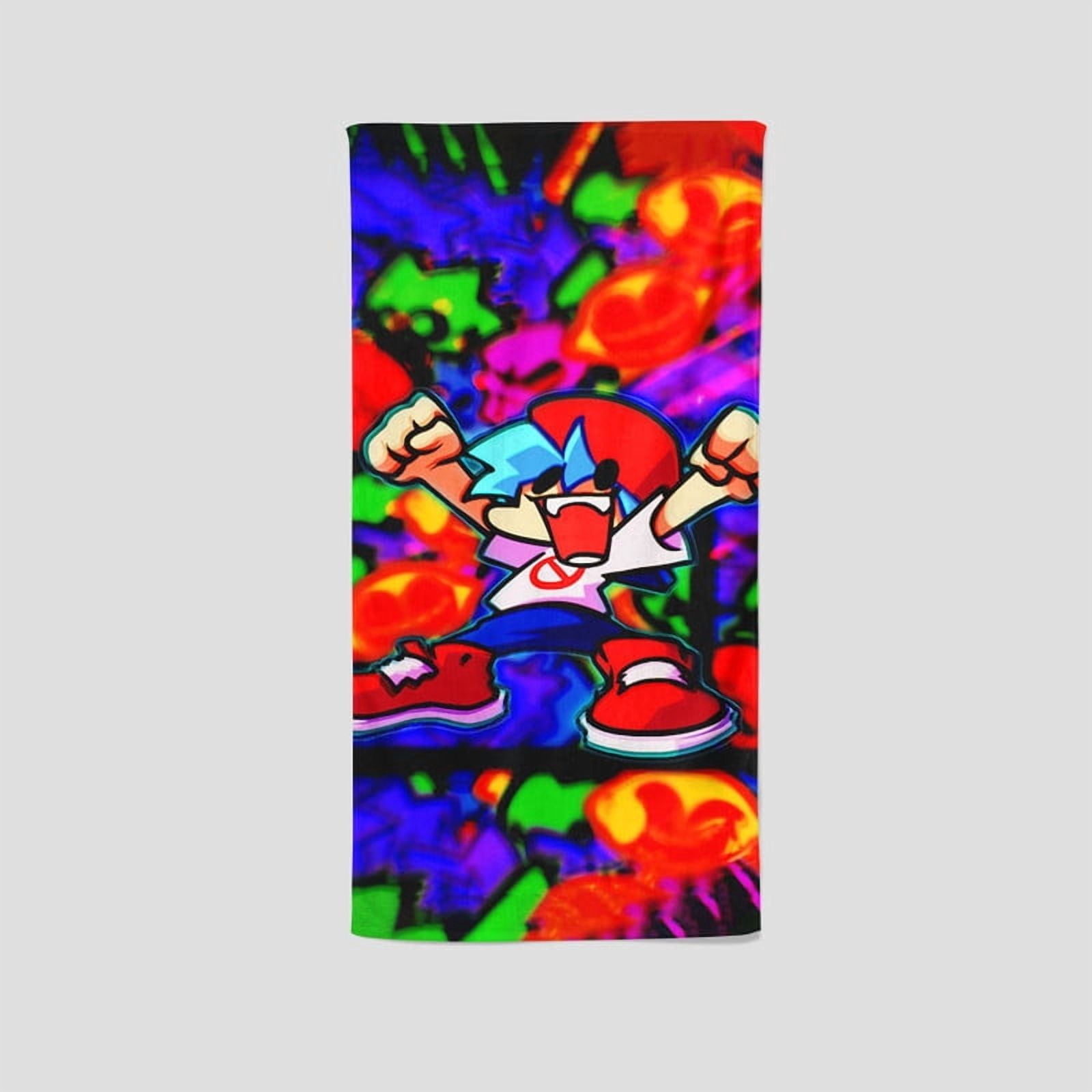 Friday Night Funkin's single-sided towel features a unique design ...