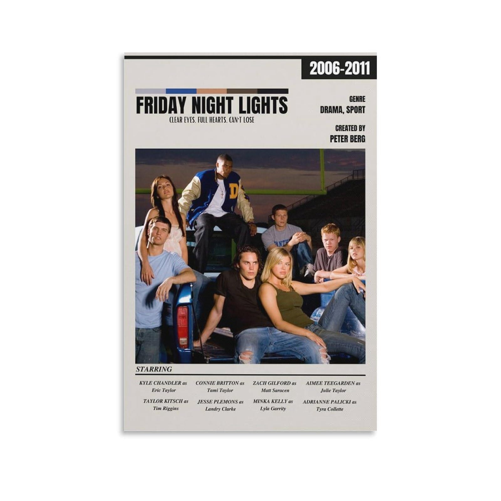 Friday Night Lights Classic Rugby Sports Film TV Series Motivational ...