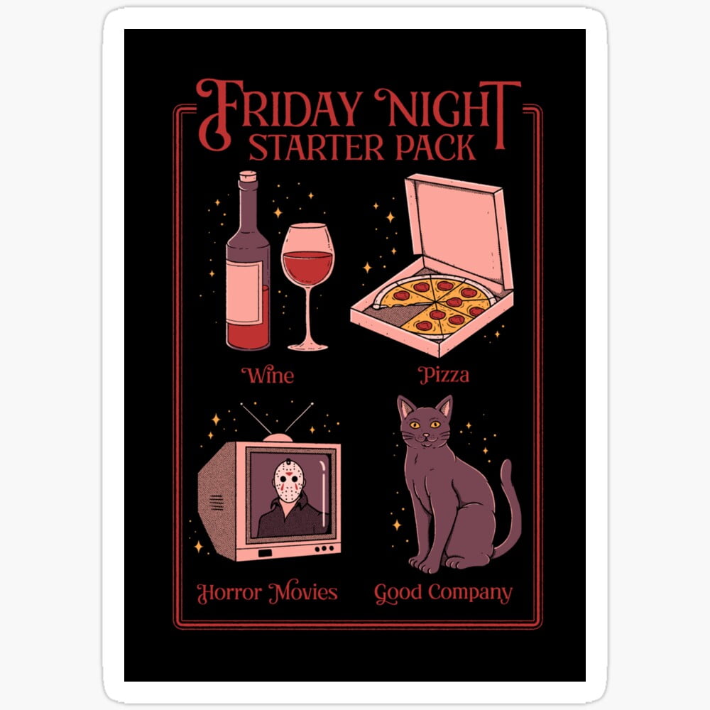 Friday Night Sticker Phone Decal Water Bottle Stickers Car Decals ...