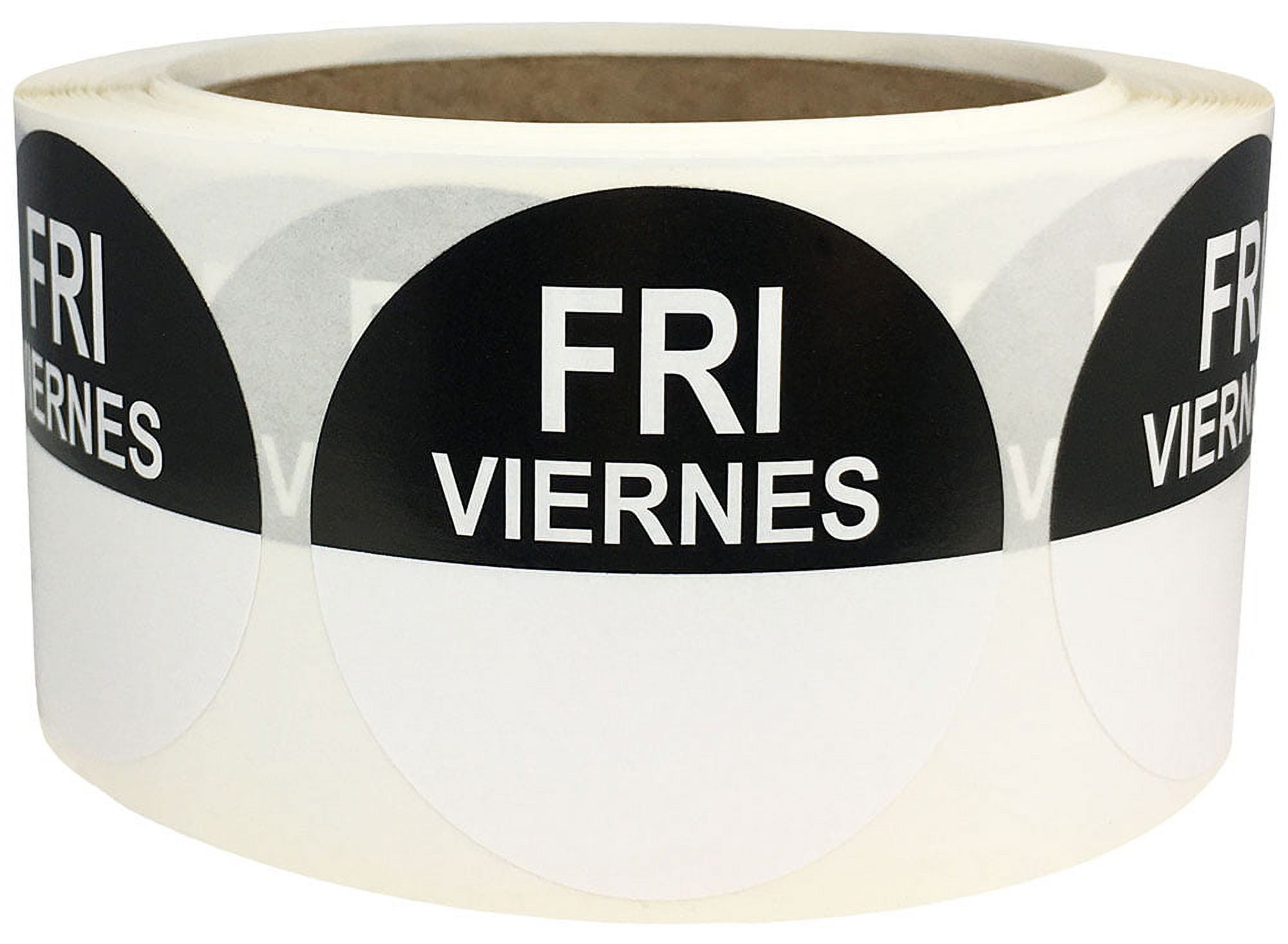 Friday Removable Food Rotation Days of the Week Stickers | 2" Inch ...